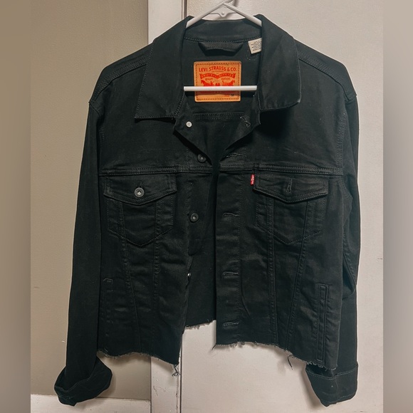 Levi's | Jackets & Coats | Levi Strauss Black Denim Jacket | Poshmark
